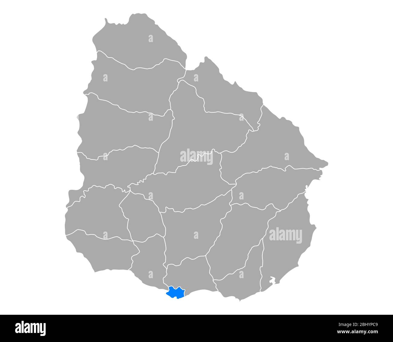 Map of Montevideo in Uruguay Stock Photo - Alamy