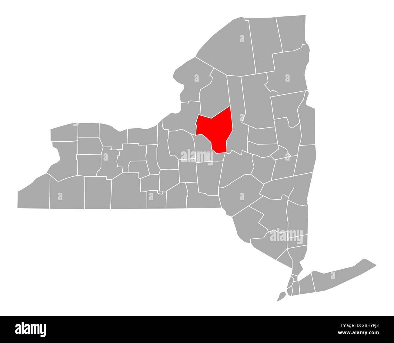 Map of Oneida in New York Stock Photo - Alamy