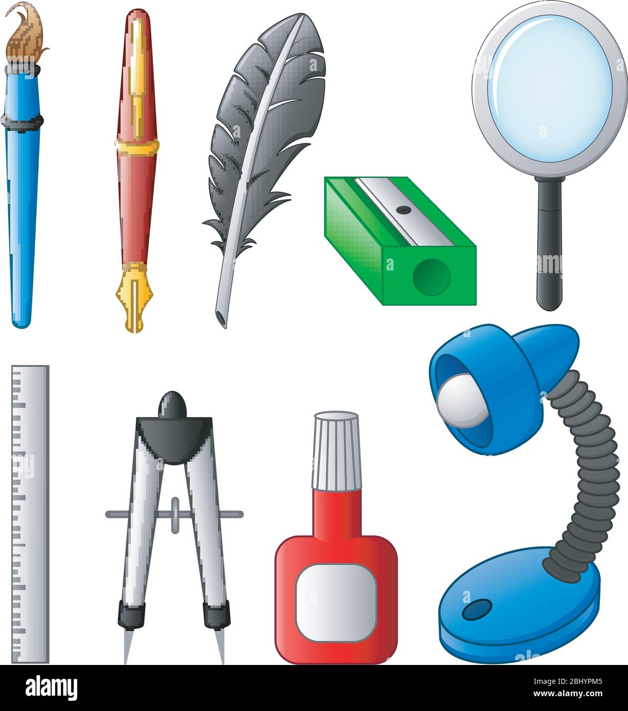 School tools for learning Stock Vector Image & Art - Alamy