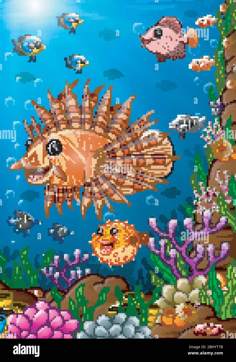 illustration of under the sea Stock Vector Image & Art - Alamy