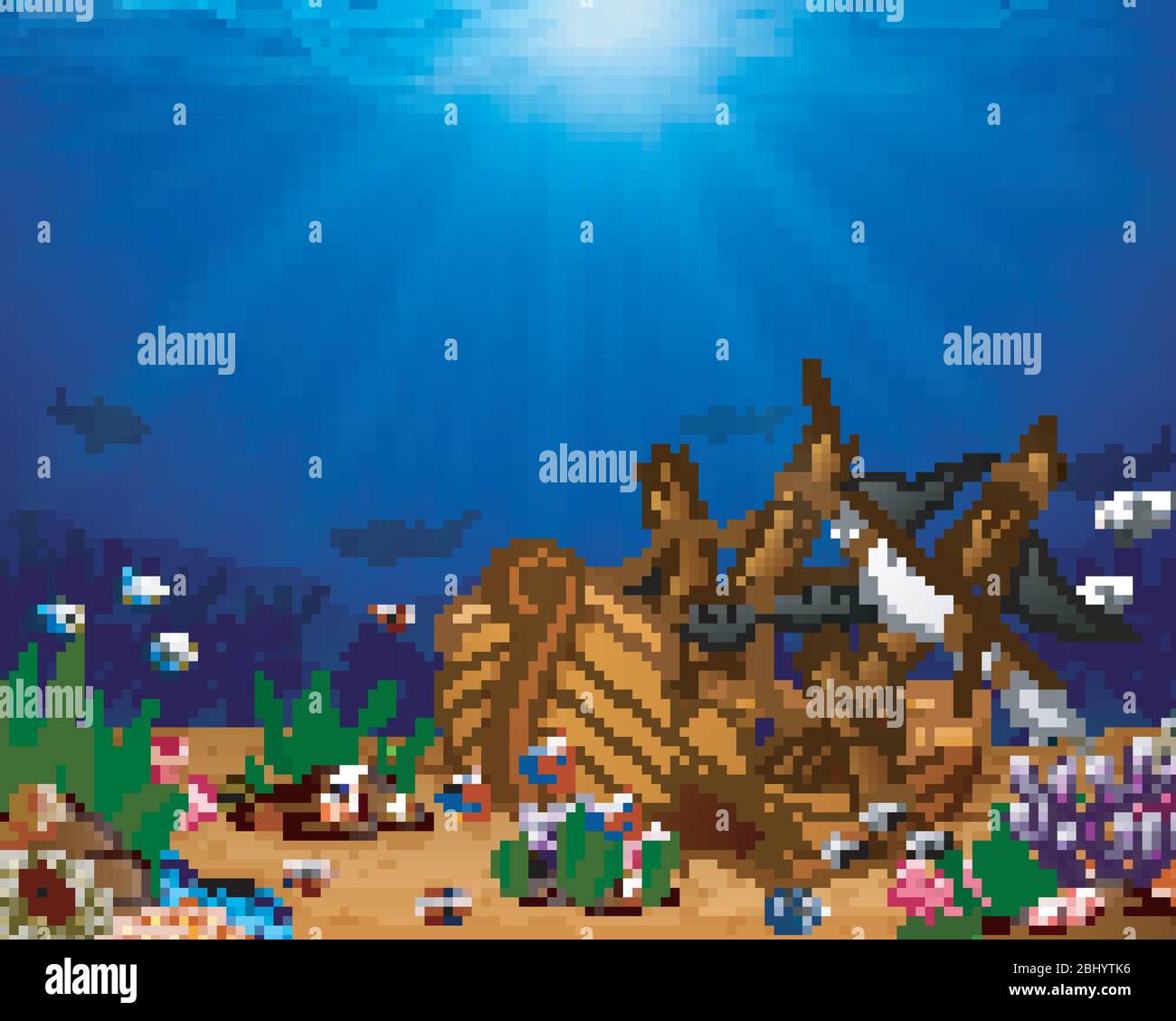 Old abandoned shipwreck in Stock Vector Images - Alamy