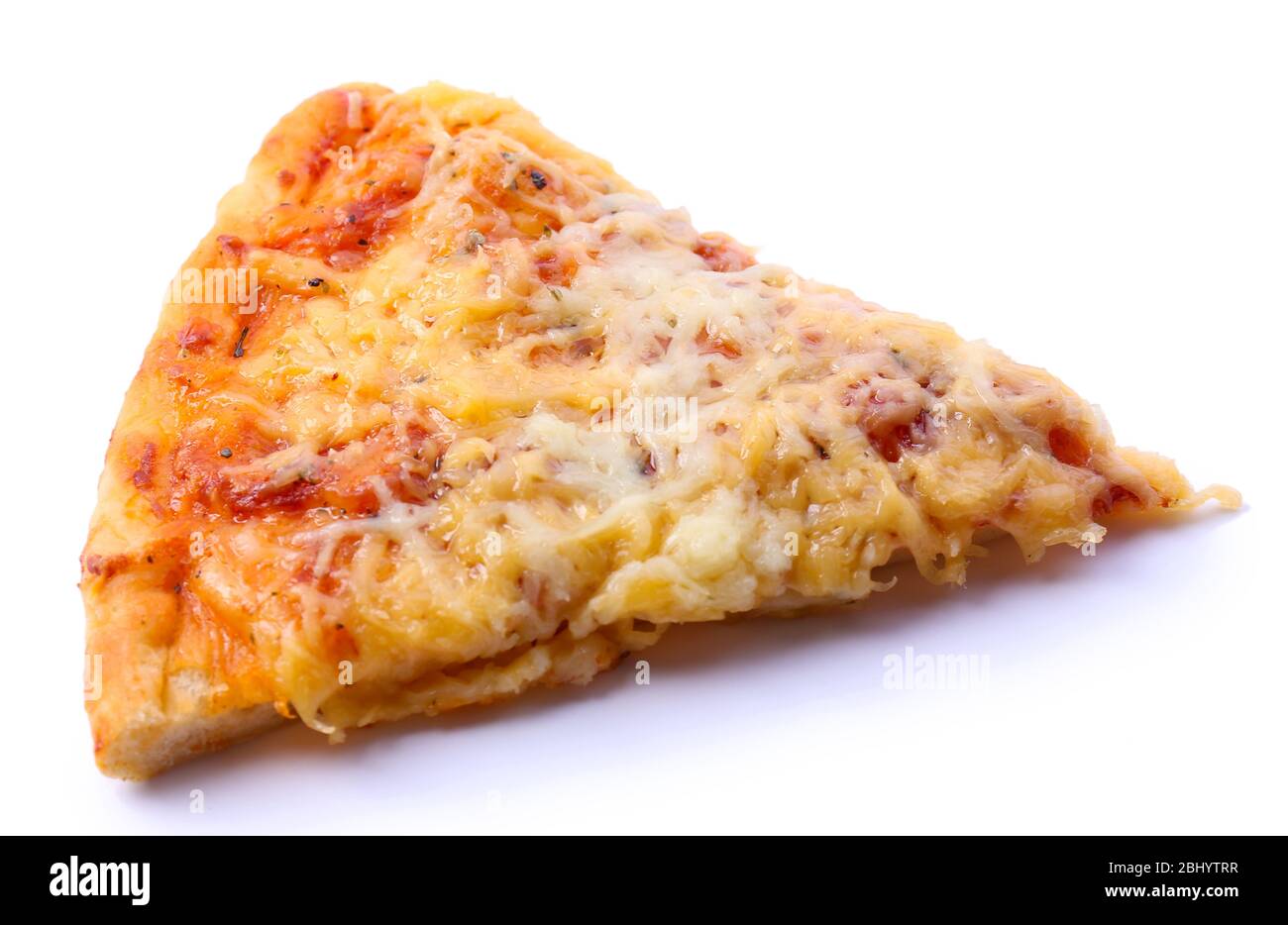 Piece of pizza isolated on white Stock Photo - Alamy
