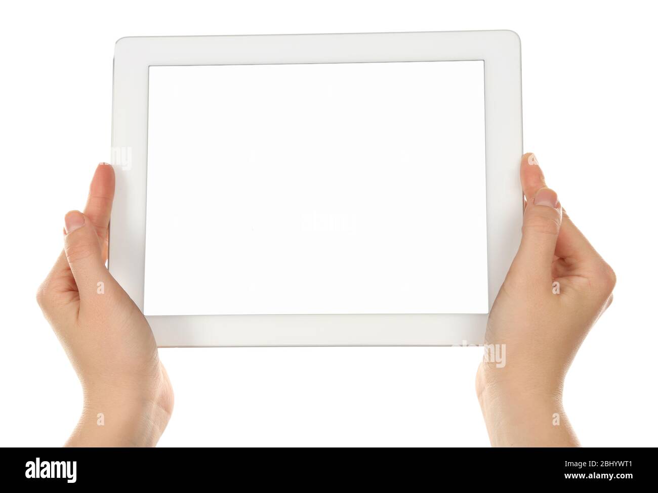 Hands typing text on Cut Out Stock Images & Pictures - Alamy