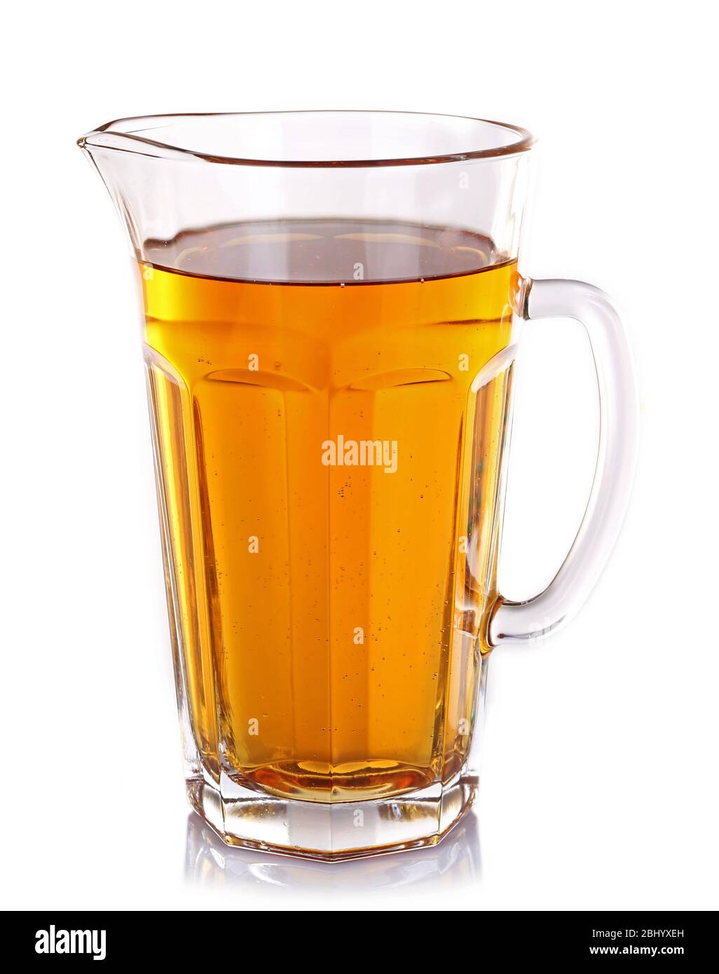 Full jug of apple juice isolated on white Stock Photo - Alamy