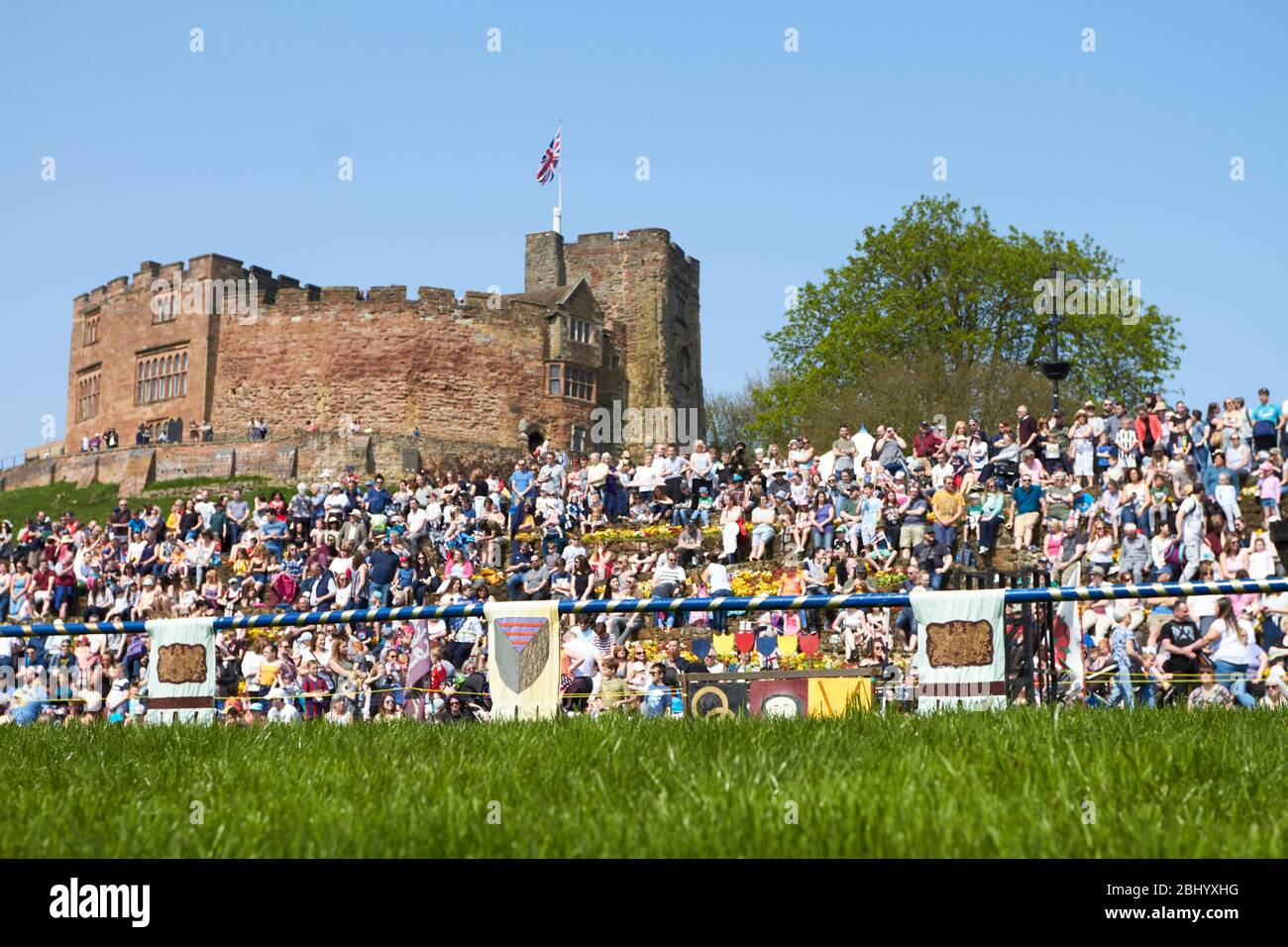 St George's Day Tamworth Castle Grounds Stock Photo - Alamy
