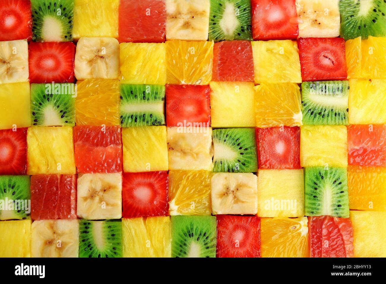 Sliced fruits background Stock Photo - Alamy