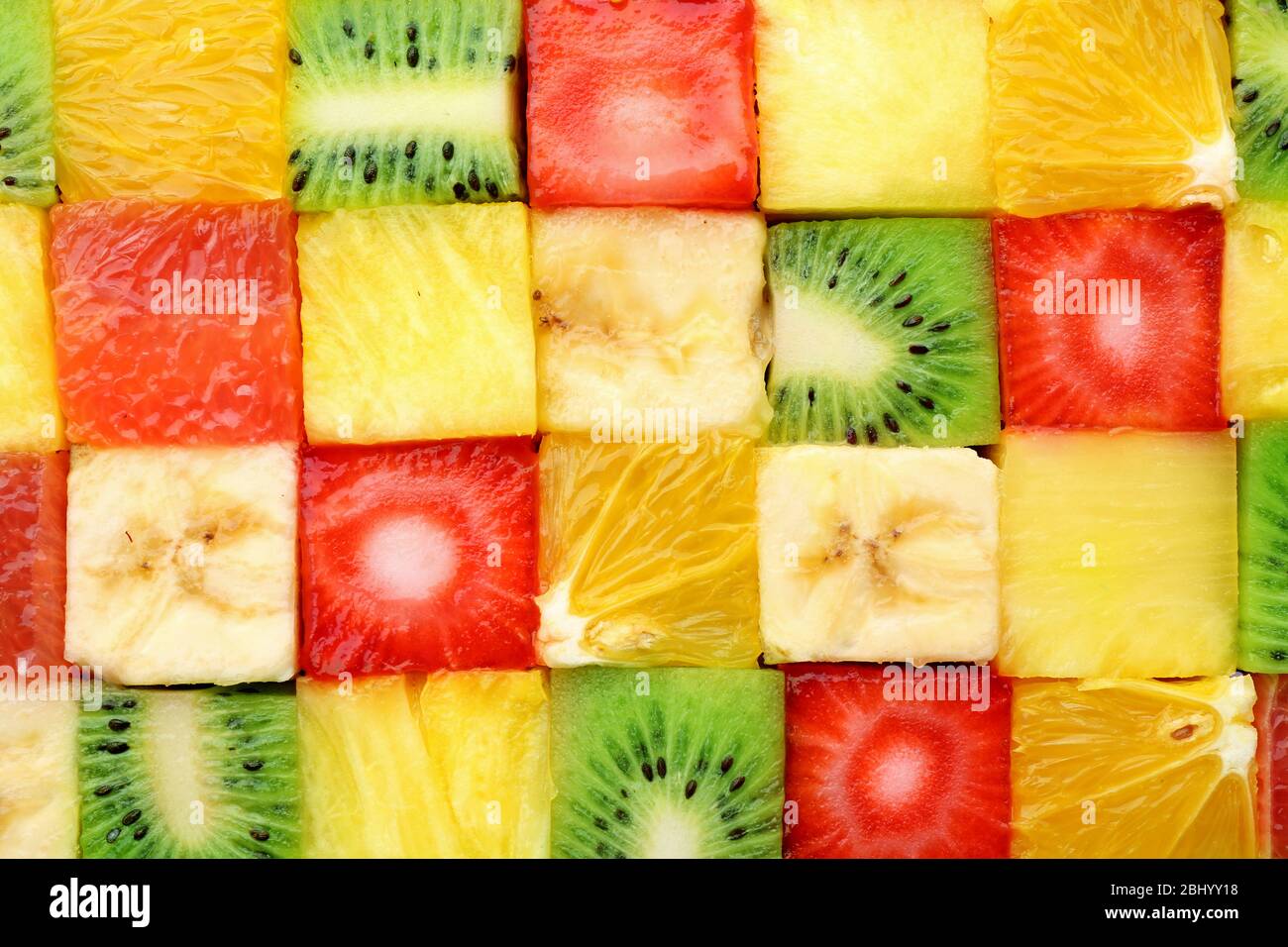 Sliced fruits background Stock Photo - Alamy