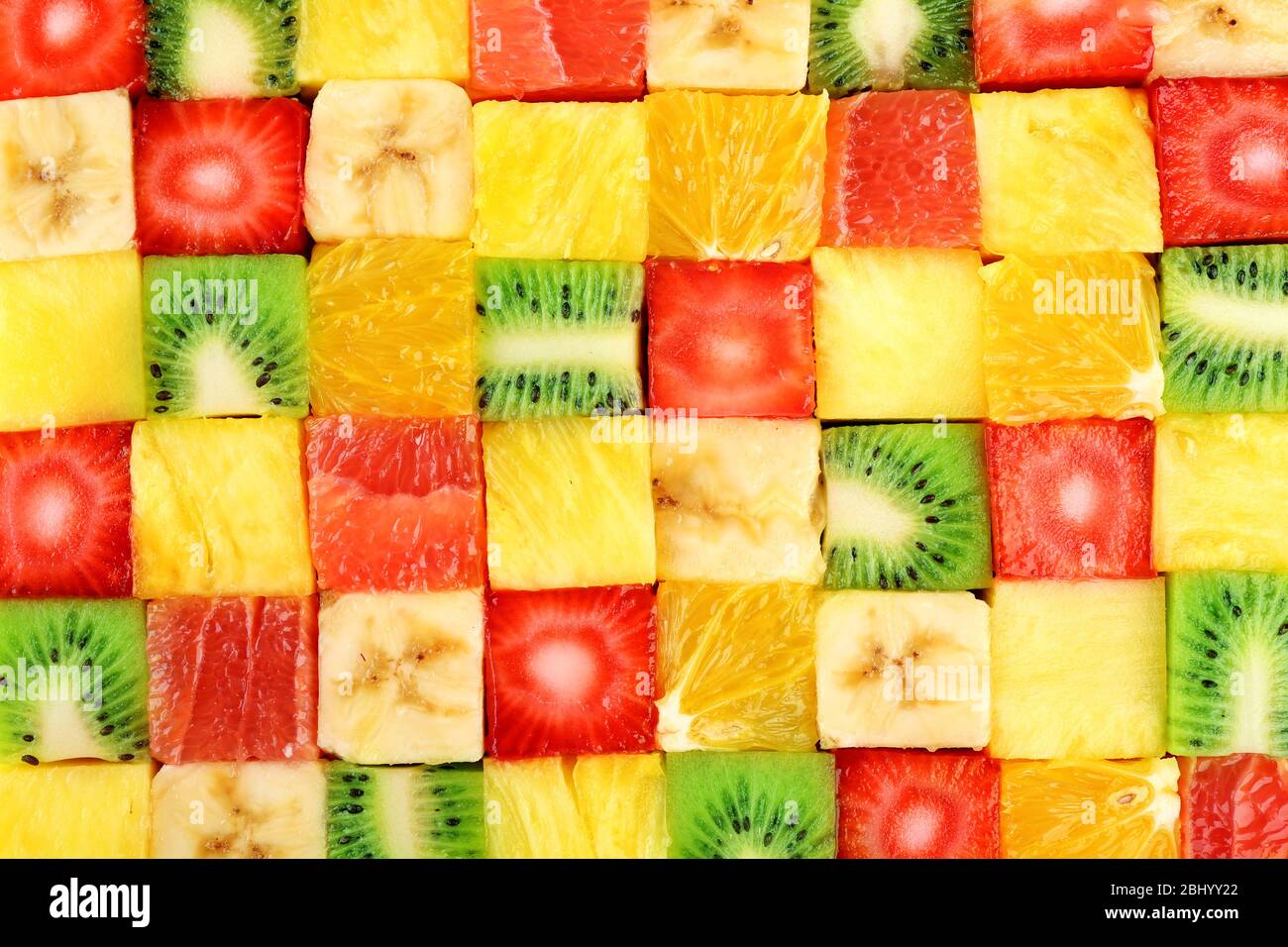 Sliced fruits background Stock Photo - Alamy
