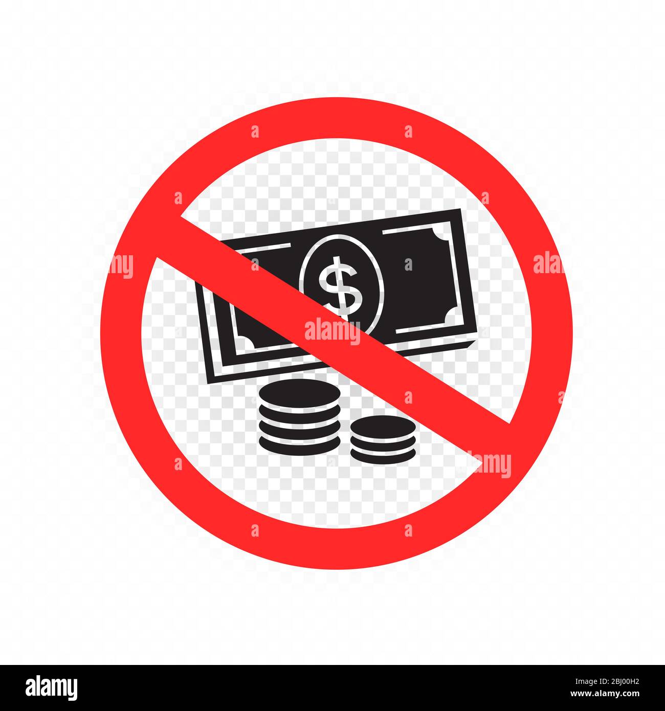 No cash sign hi-res stock photography and images - Alamy