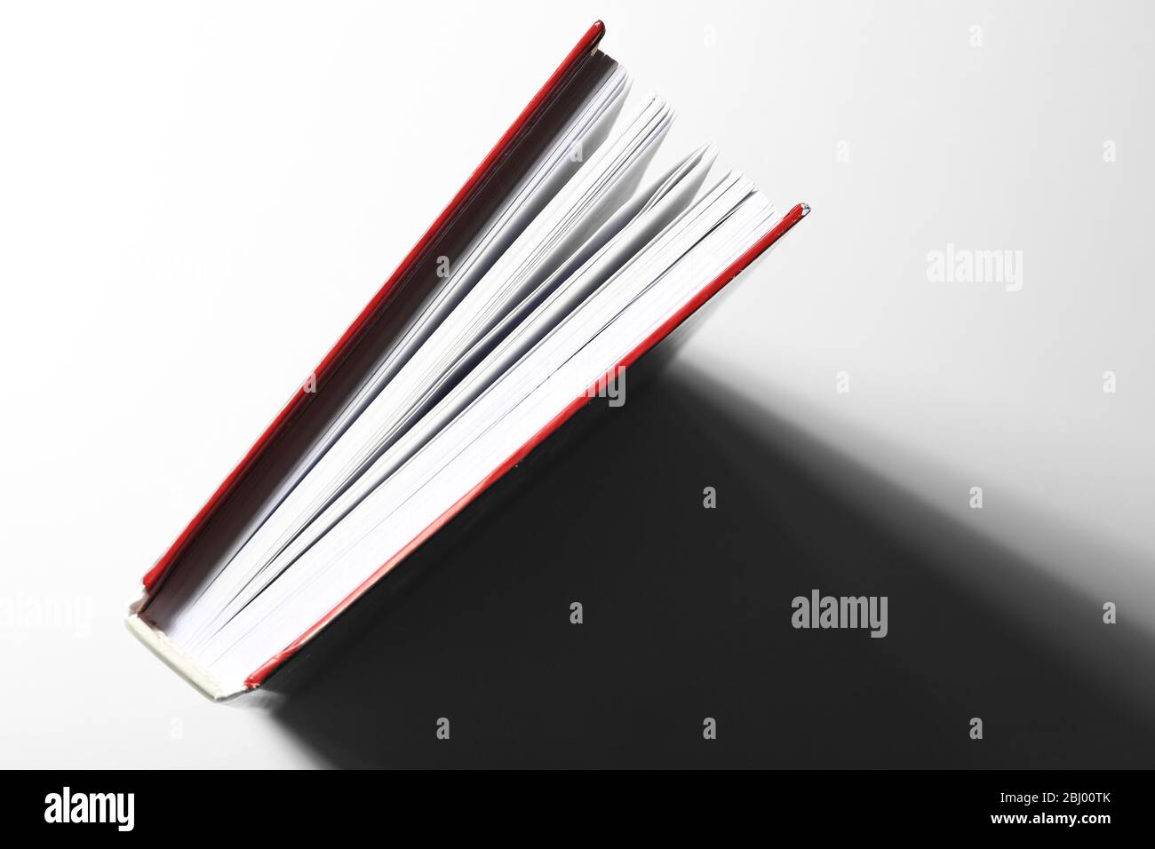 Blank book on white background Stock Photo - Alamy