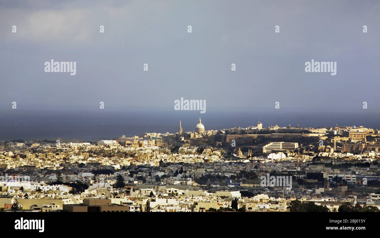Panoramic view of Valletta. Malta Stock Photo - Alamy