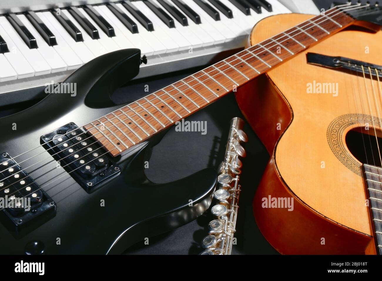 Musical instruments, closeup Stock Photo - Alamy
