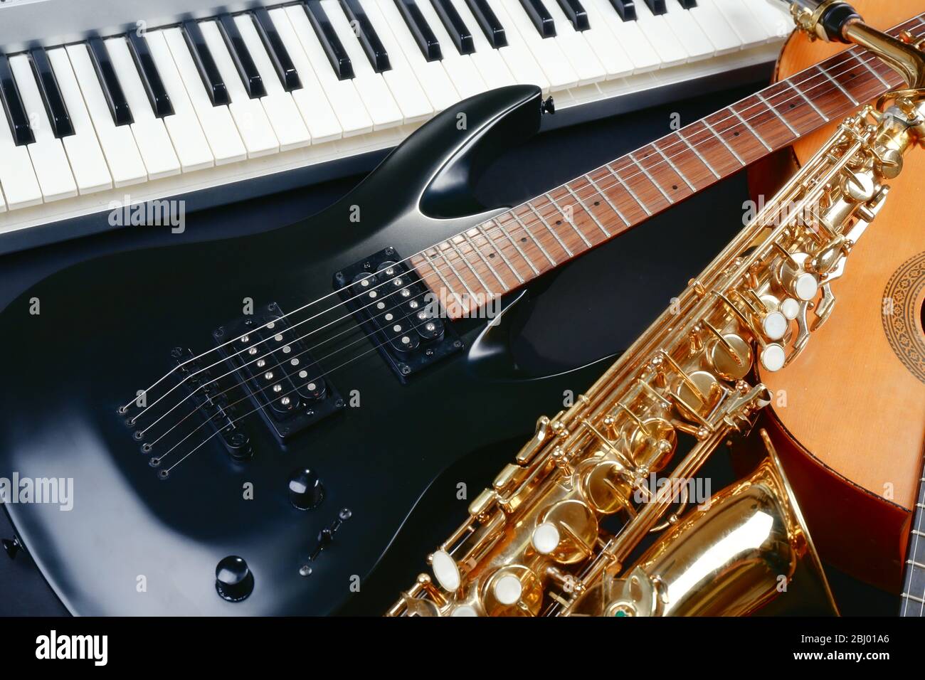 Musical instruments, closeup Stock Photo - Alamy