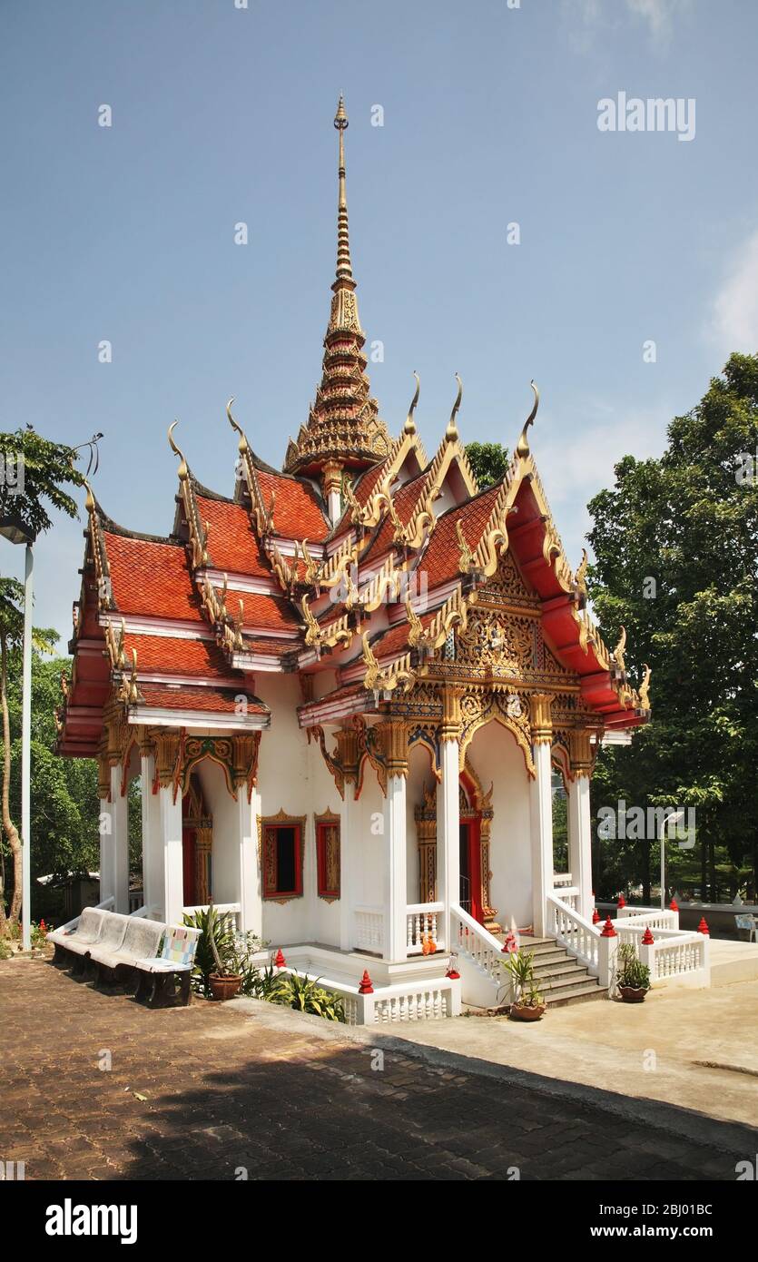 Wat Ket Ho or Wat Anuphat Kritdaram temple in Kathu. Phuket province ...