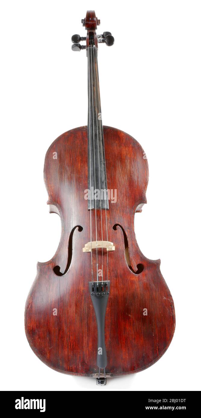 Cello isolated ob white Stock Photo - Alamy