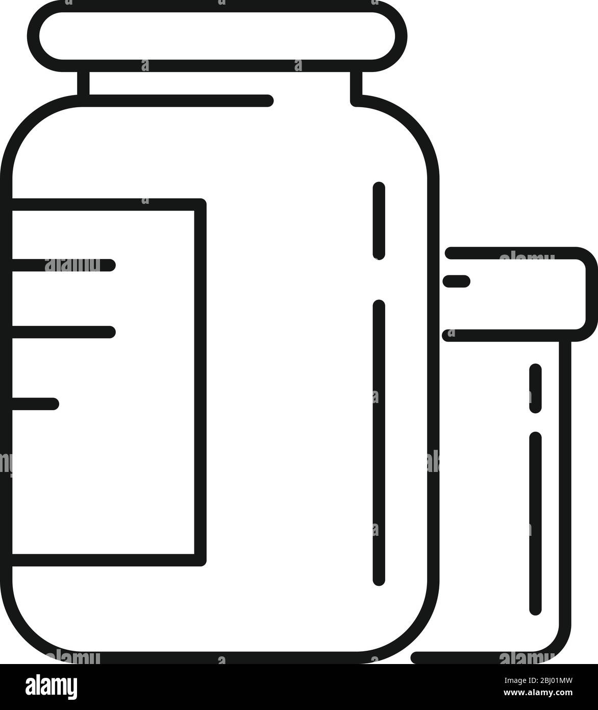 Protein jar icon. Outline protein jar vector icon for web design ...
