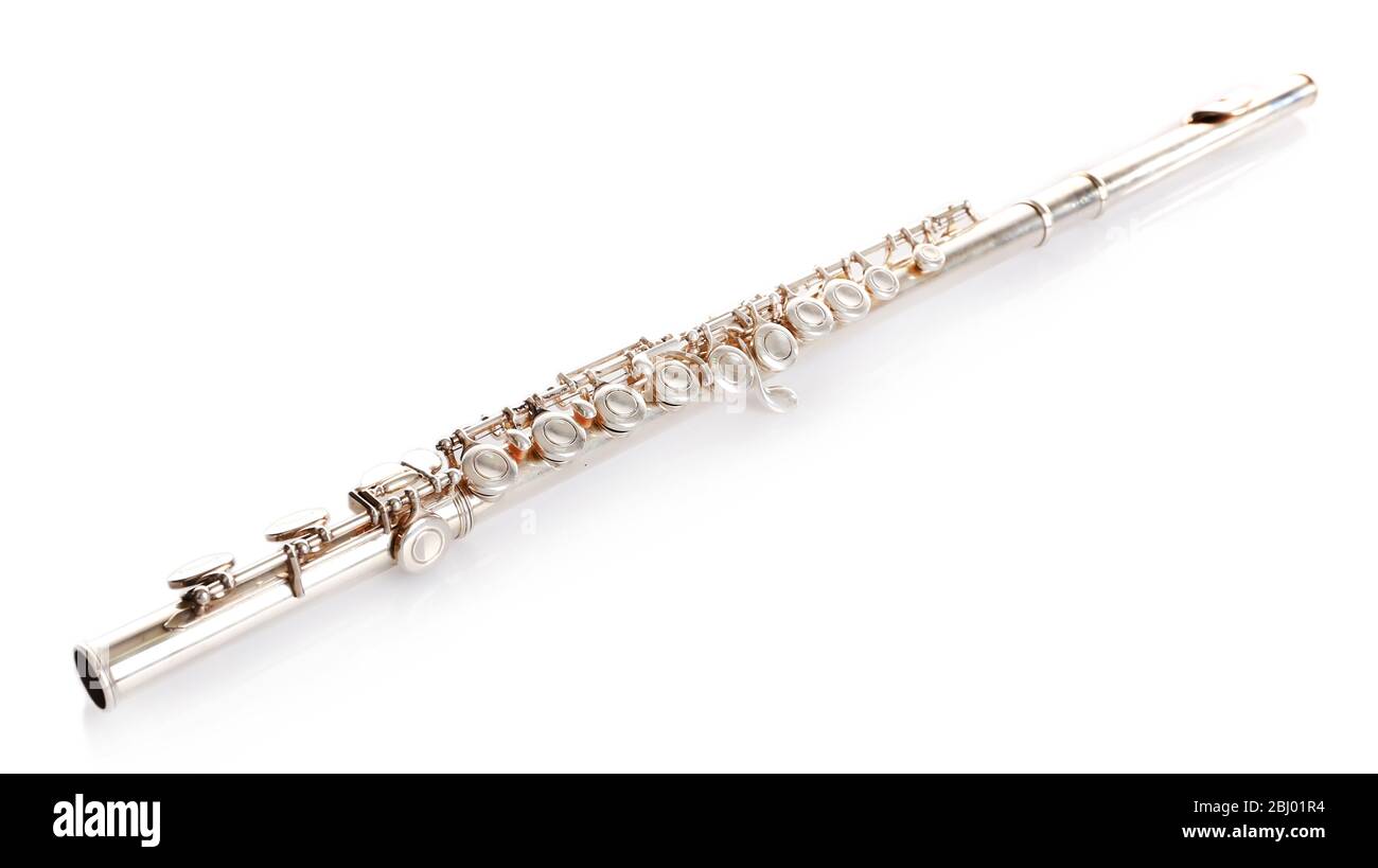 Flute isolated on white Stock Photo - Alamy