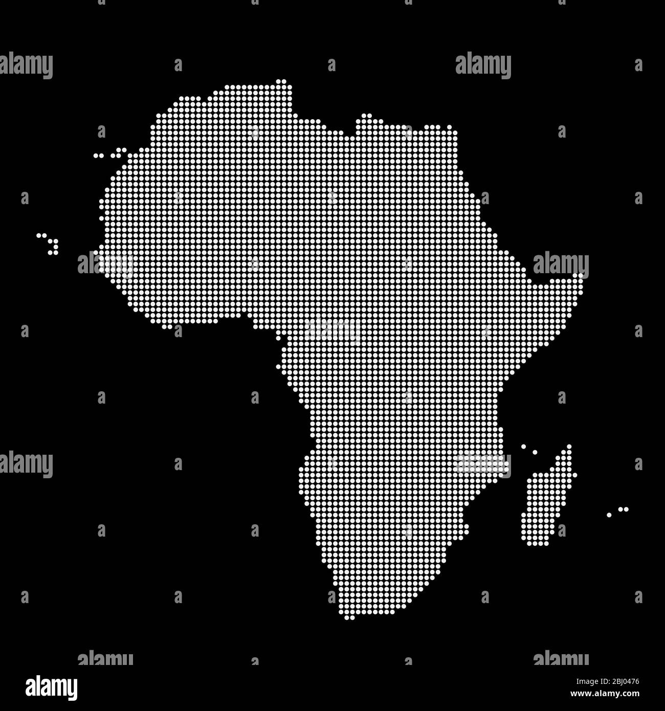 Africa map made from halftone dot pattern Stock Vector Image & Art - Alamy
