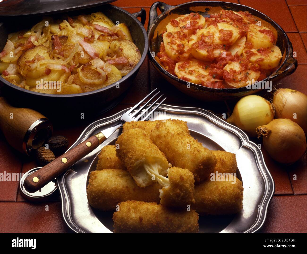 Italian Cooking - Top, Left. - Patate Alla Triestina. - Triestan Baked ...