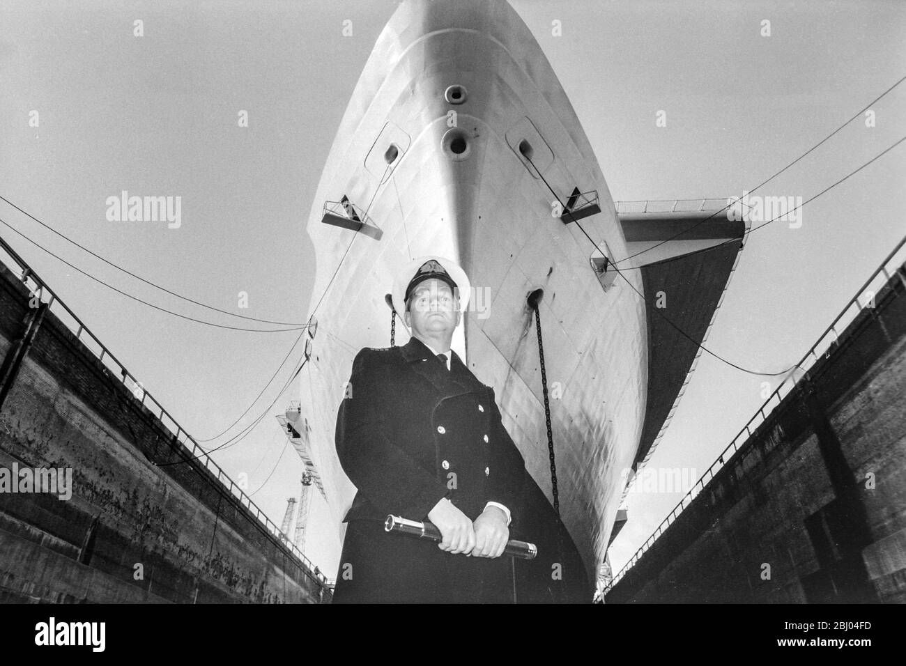 Captain Neil Rankin, commanding officer of HMS Ark Royal, photographed ...