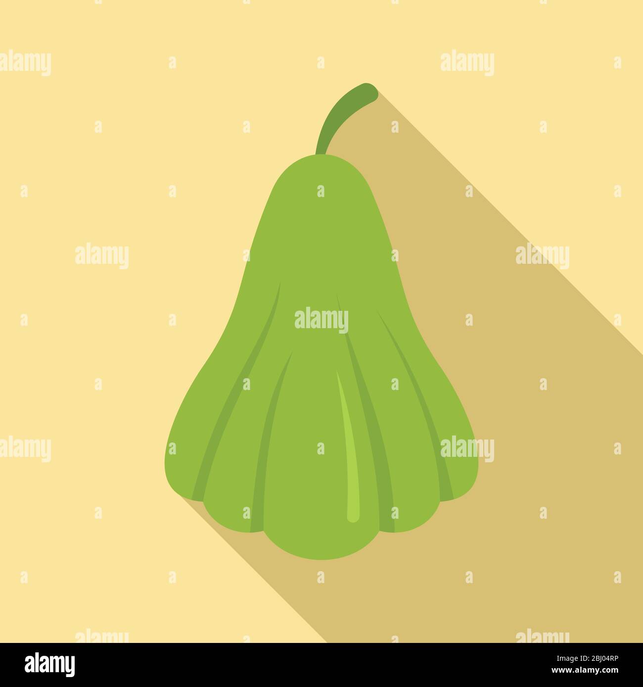 Chayote plant icon. Flat illustration of chayote plant vector icon for ...