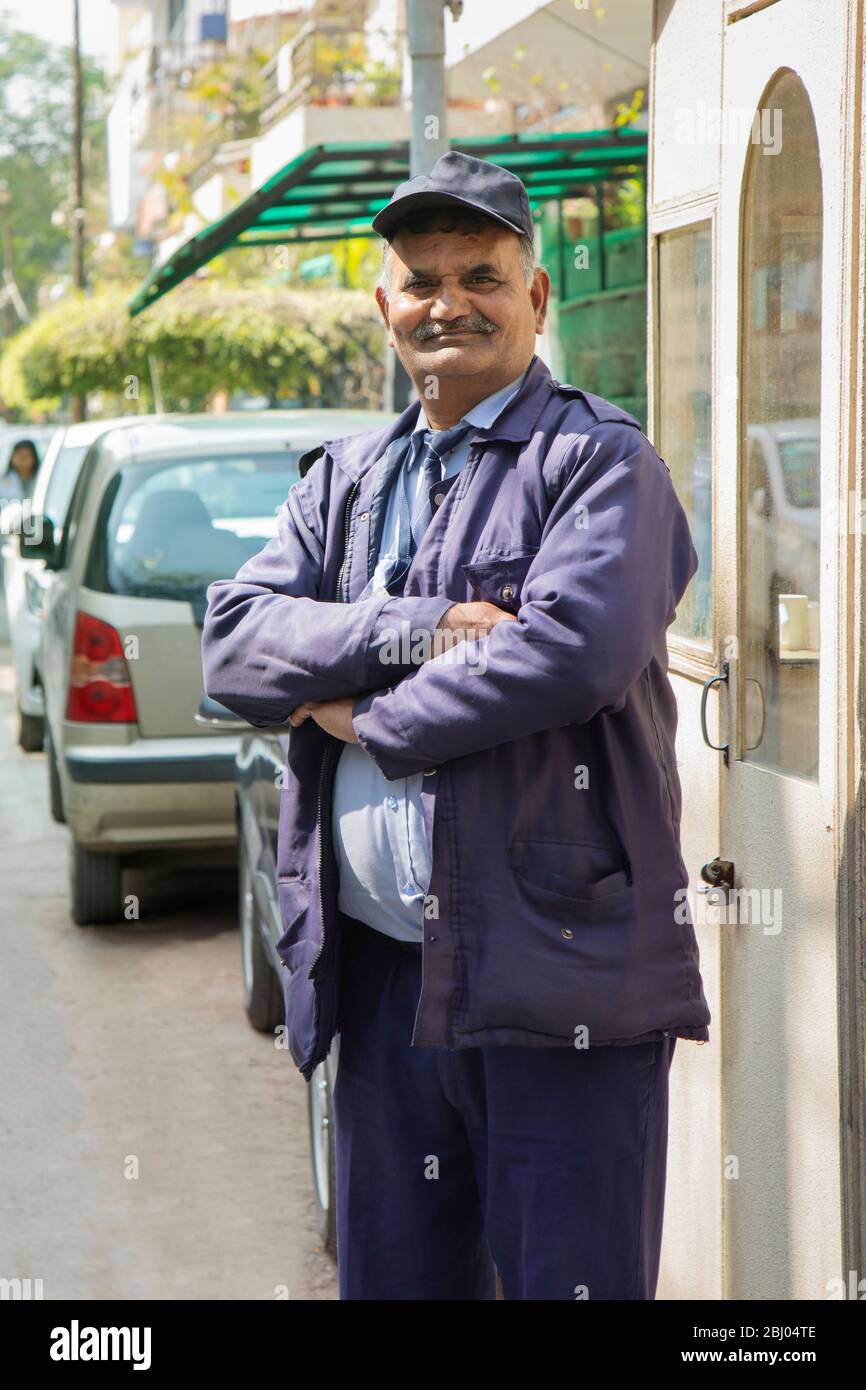 Indian Security Guard Stock Photo - Alamy