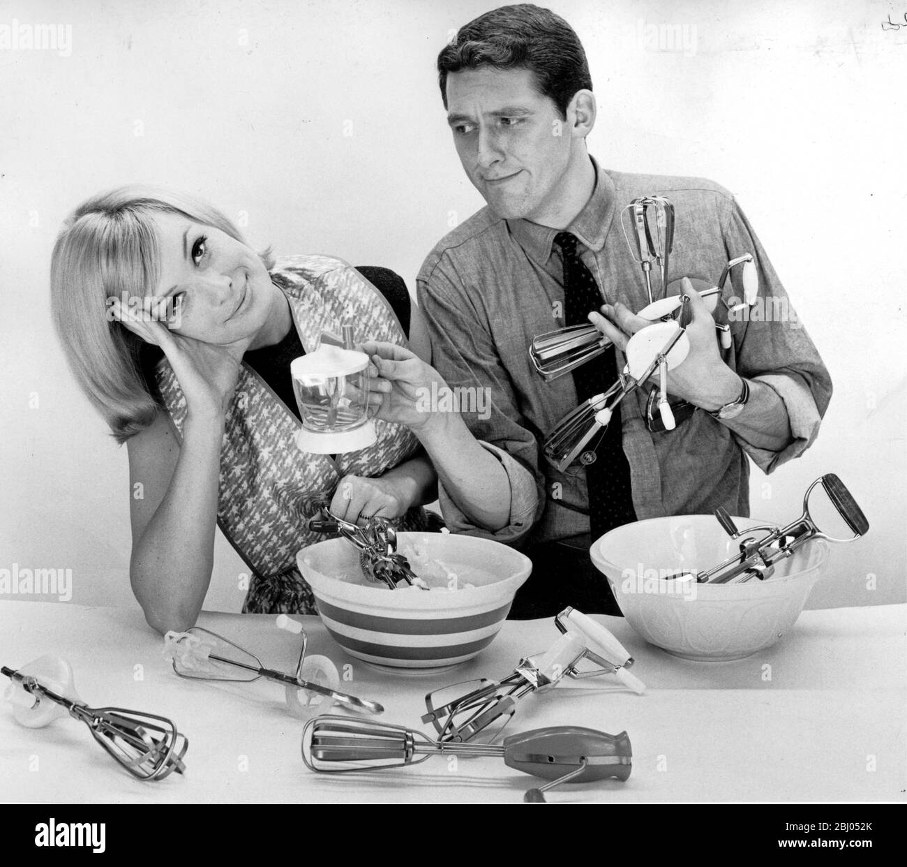 Man home in kitchen Black and White Stock Photos & Images - Alamy