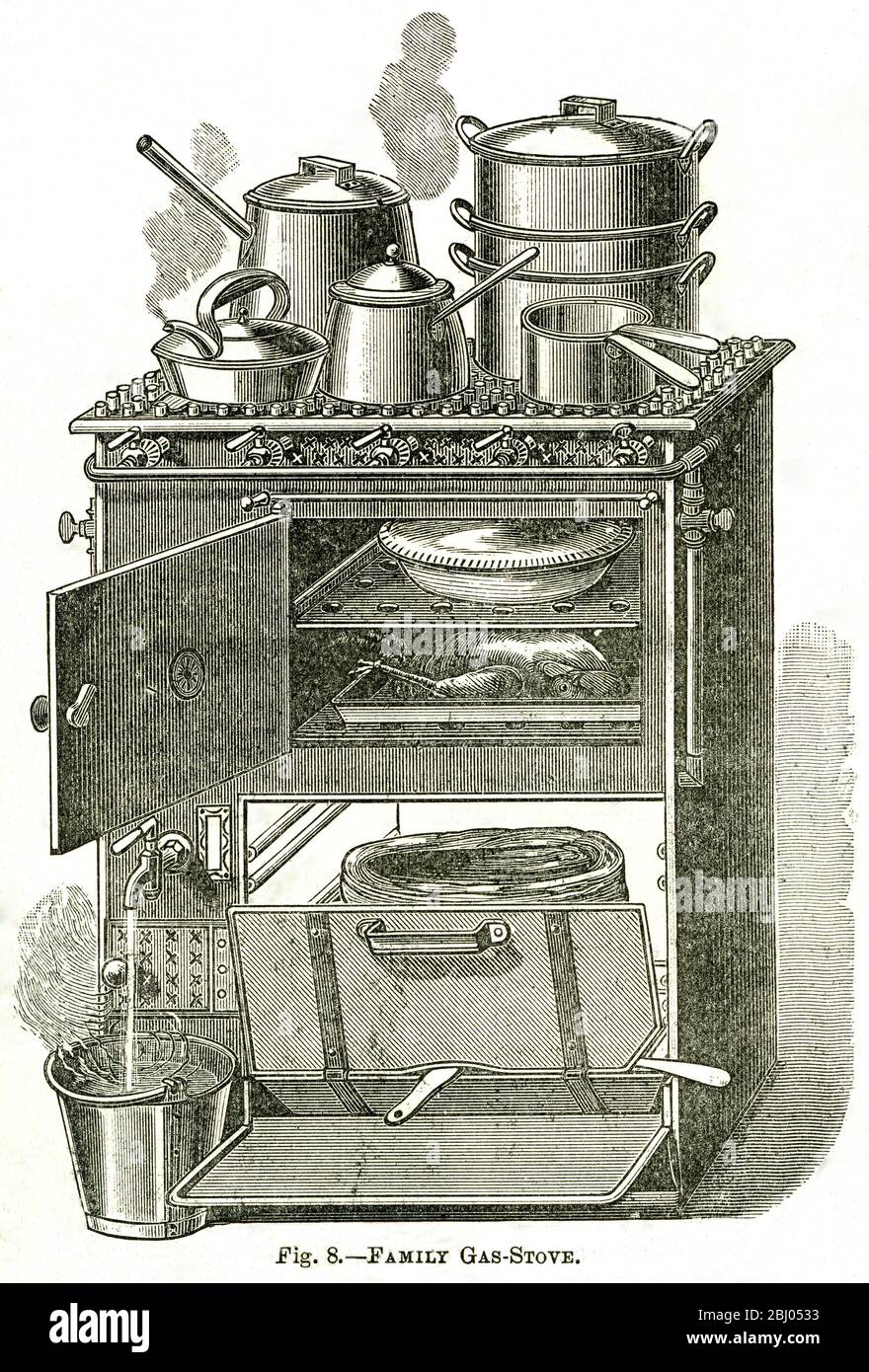 Gas cooker family hi-res stock photography and images - Alamy