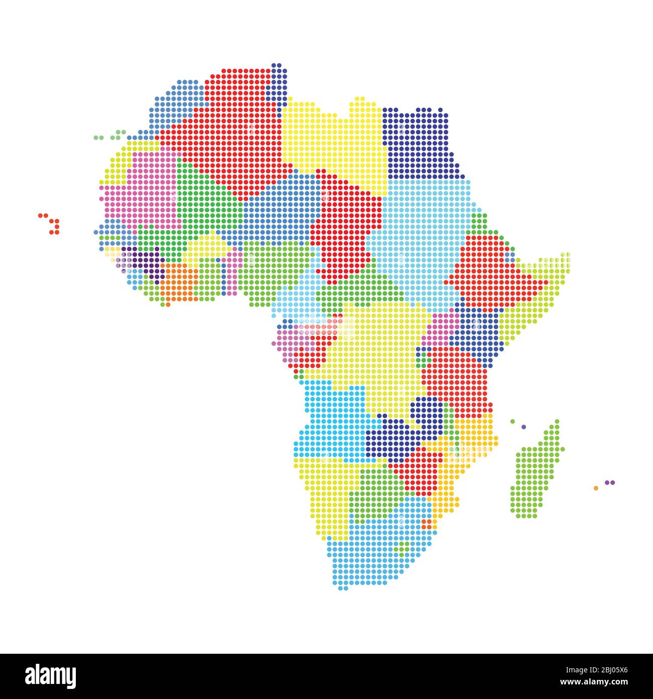 Africa map made from halftone dot pattern Stock Vector Image & Art - Alamy