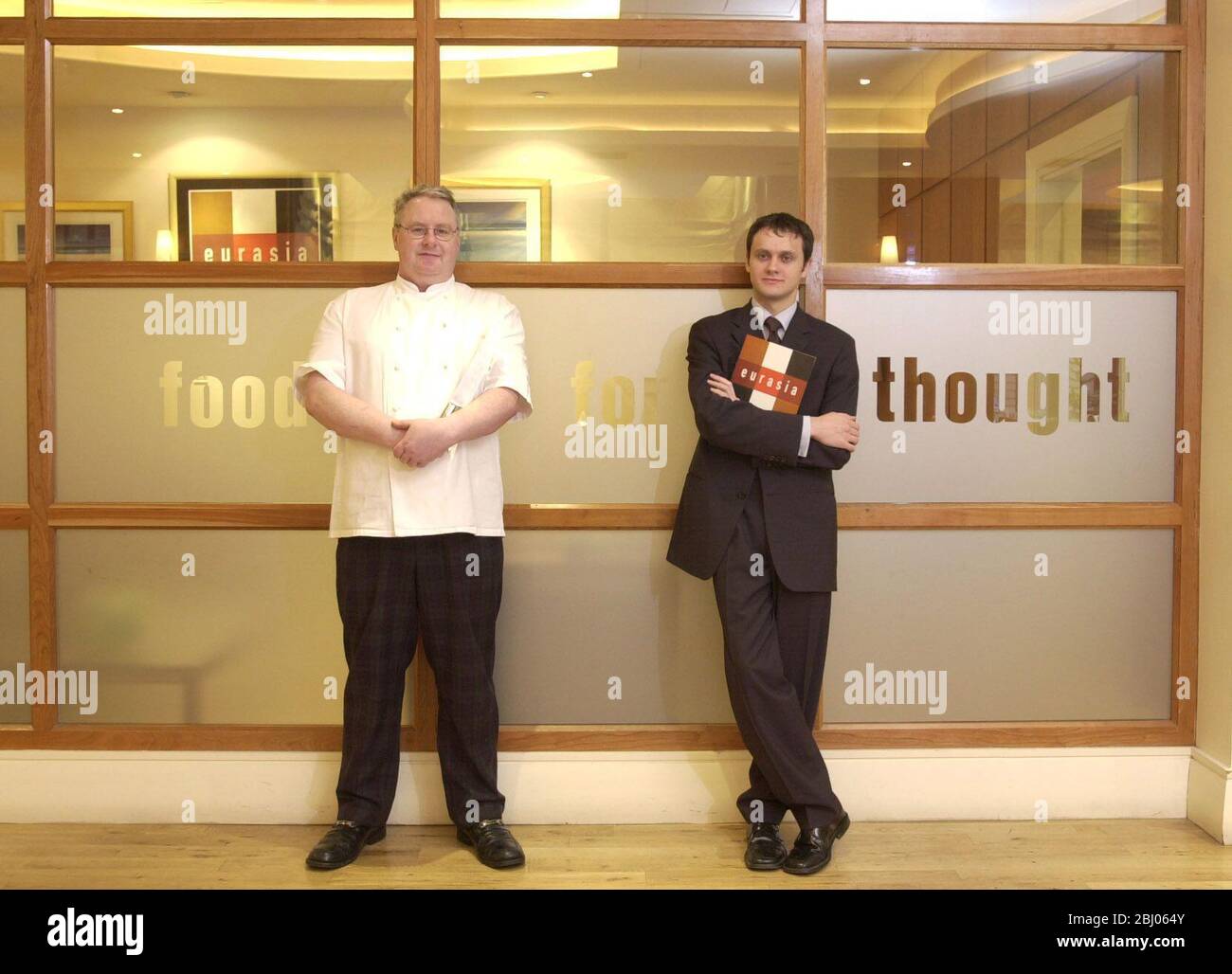 HEAD CHEF JOHN MCGEEVER AND GENERAL MANAGER RODNEY DOIG AT EURASIA IN ...