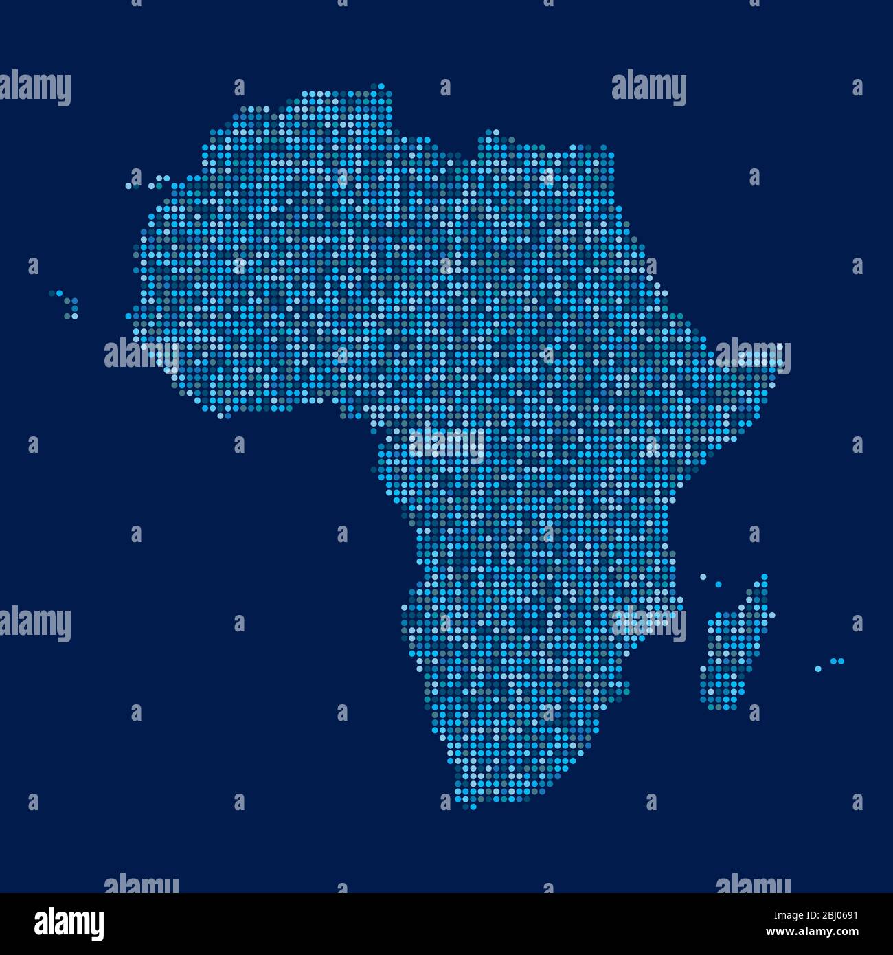 Africa map made from halftone dot pattern Stock Vector Image & Art - Alamy