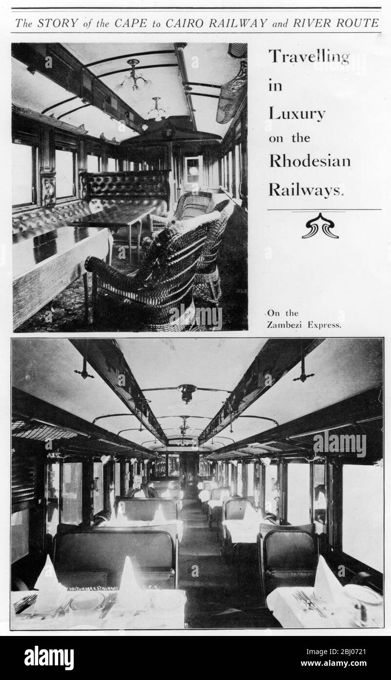 Cape to Cairo railway - Zambezi Express - Rhodesian Railways Stock ...