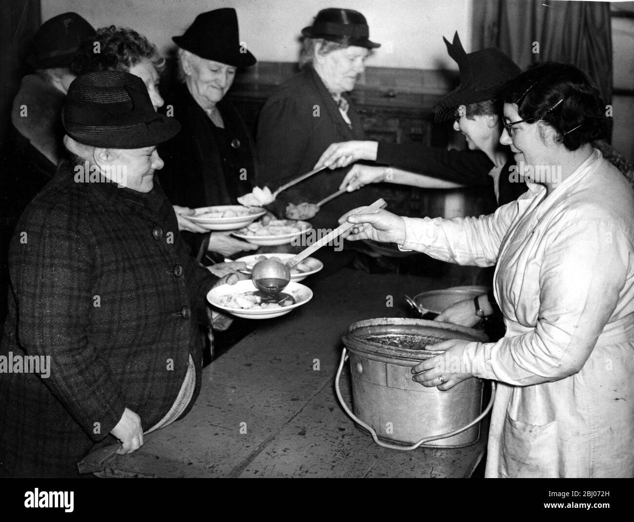 Serving in a Restaurant in WWII - 1940s Stock Photo - Alamy