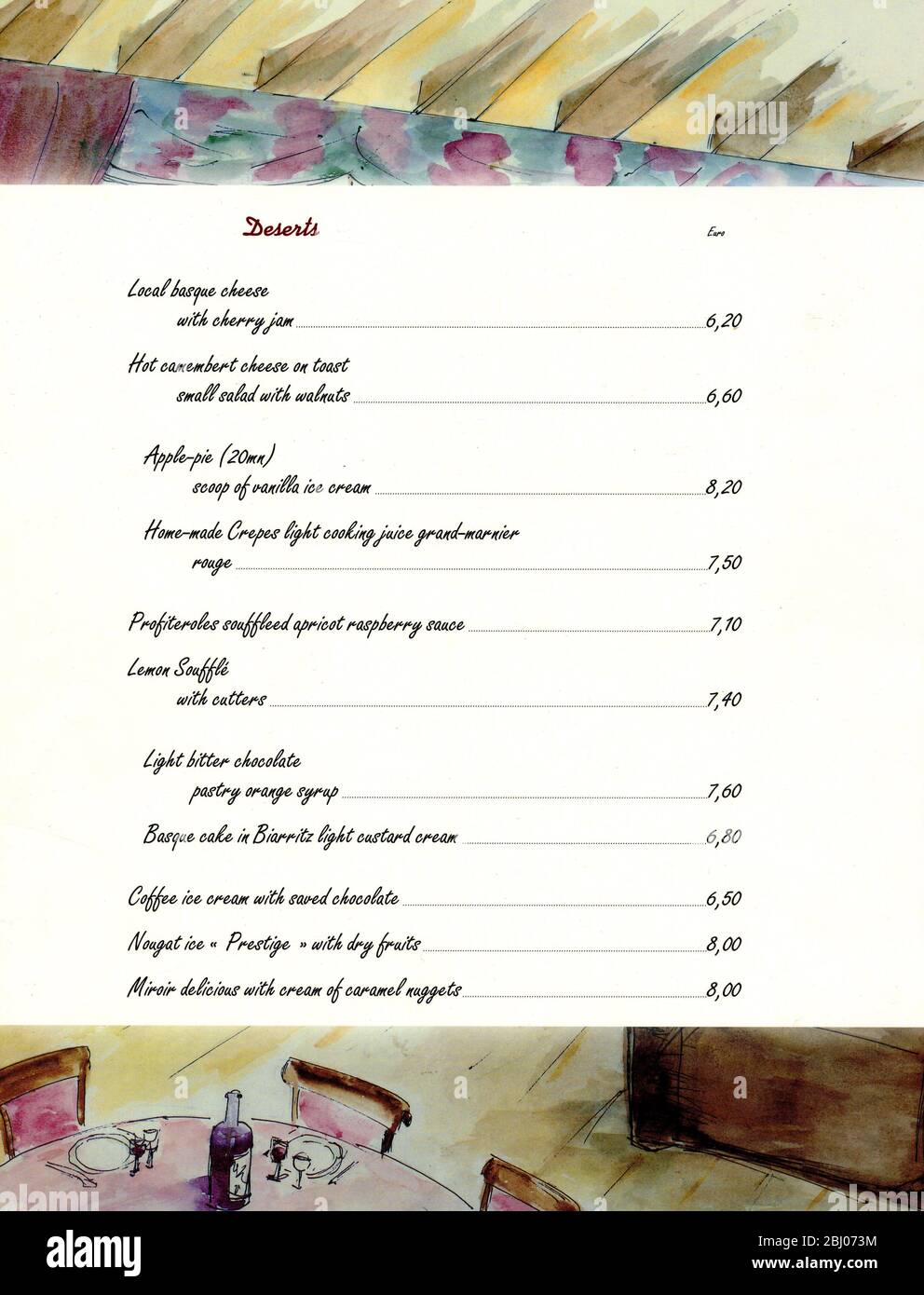 Carrier Collection of Menus - L'Operne restaurant - Biarritz, France ...