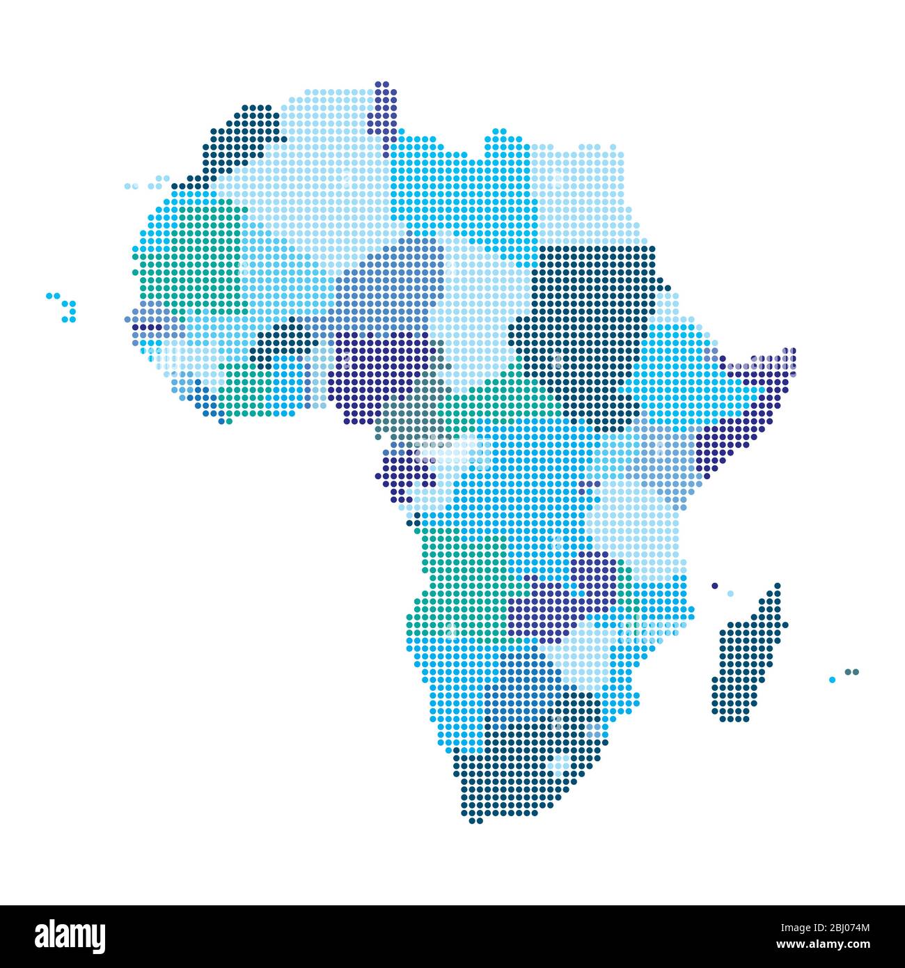 Africa map made from halftone dot pattern Stock Vector Image & Art - Alamy