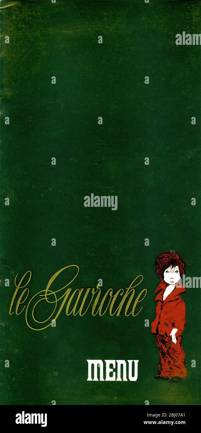 Carrier Collection of Menus - Le Gavroche (The Urchin) - opened in 1967 ...