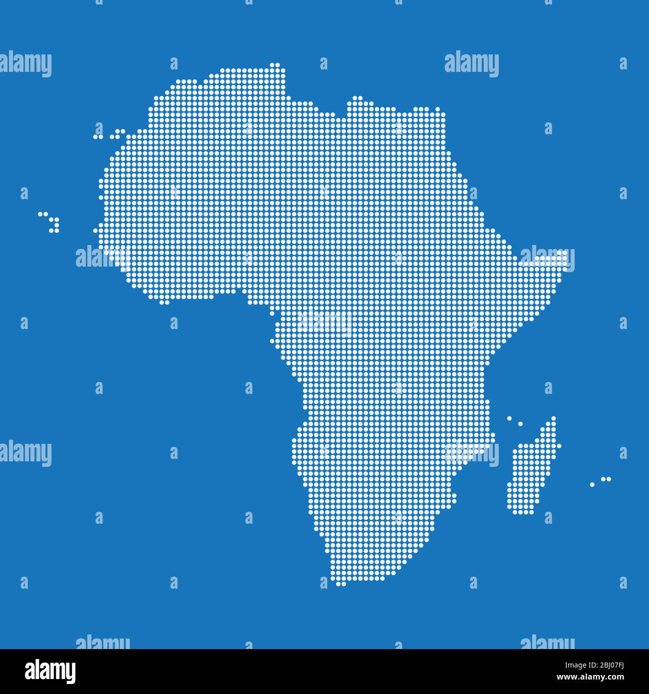 Africa map made from halftone dot pattern Stock Vector Image & Art - Alamy