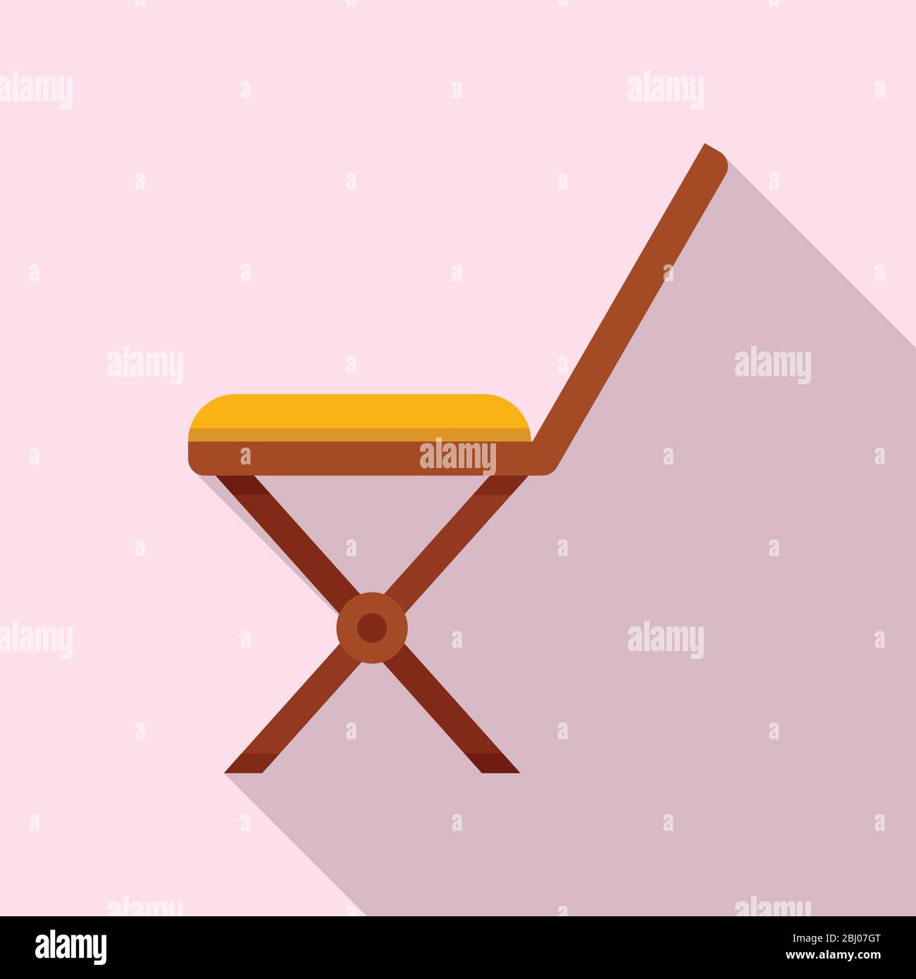Soft garden chair icon. Flat illustration of soft garden chair vector ...