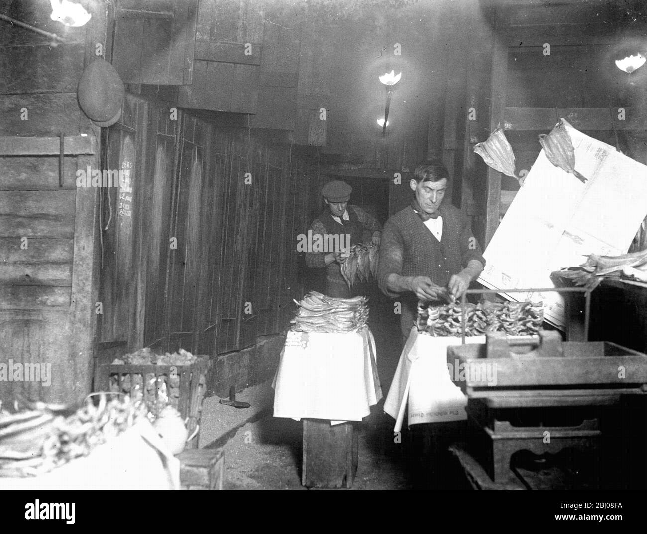 Curing Fish - 1933 Stock Photo - Alamy