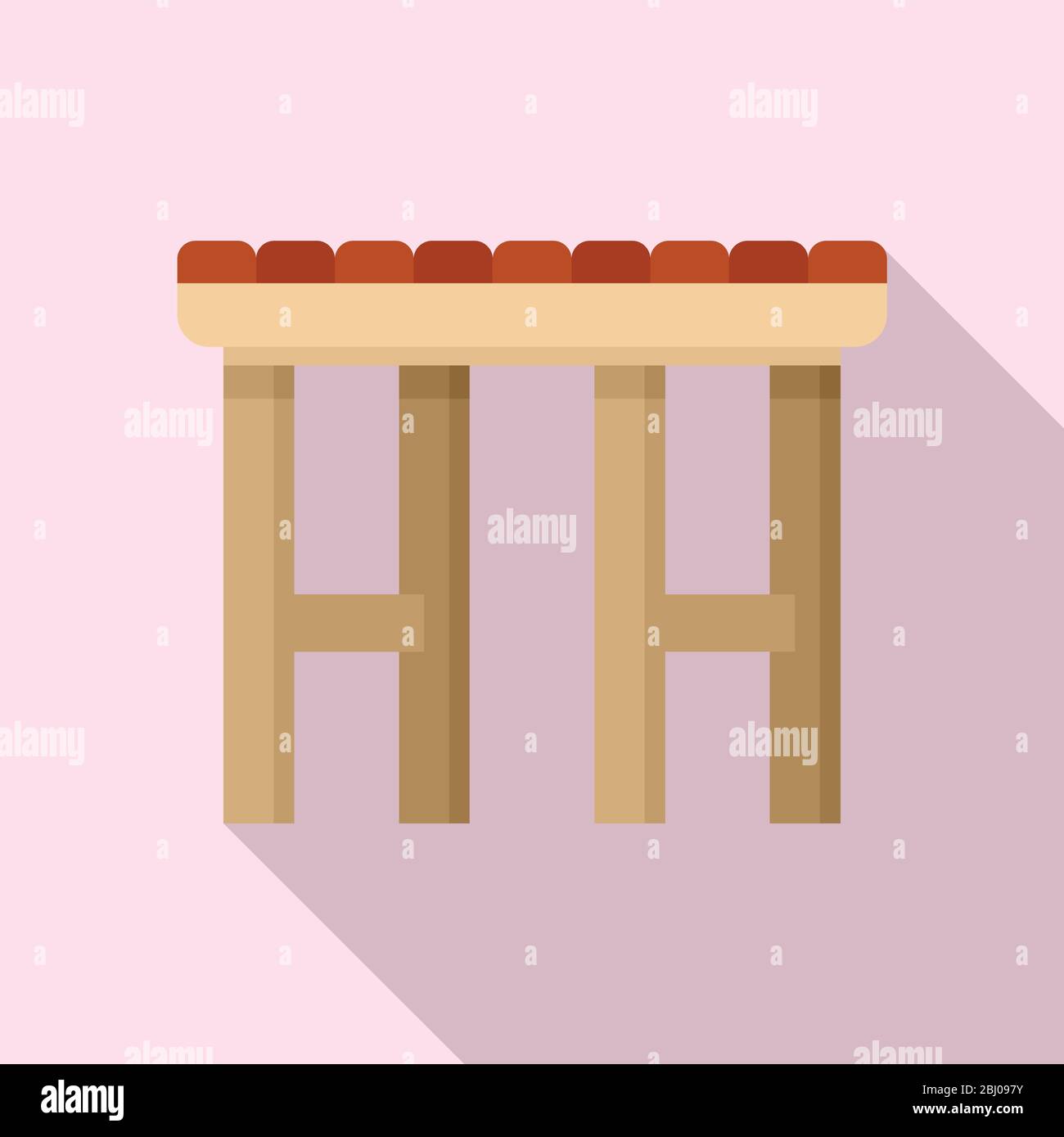 Antique garden bench side view Stock Vector Images - Alamy