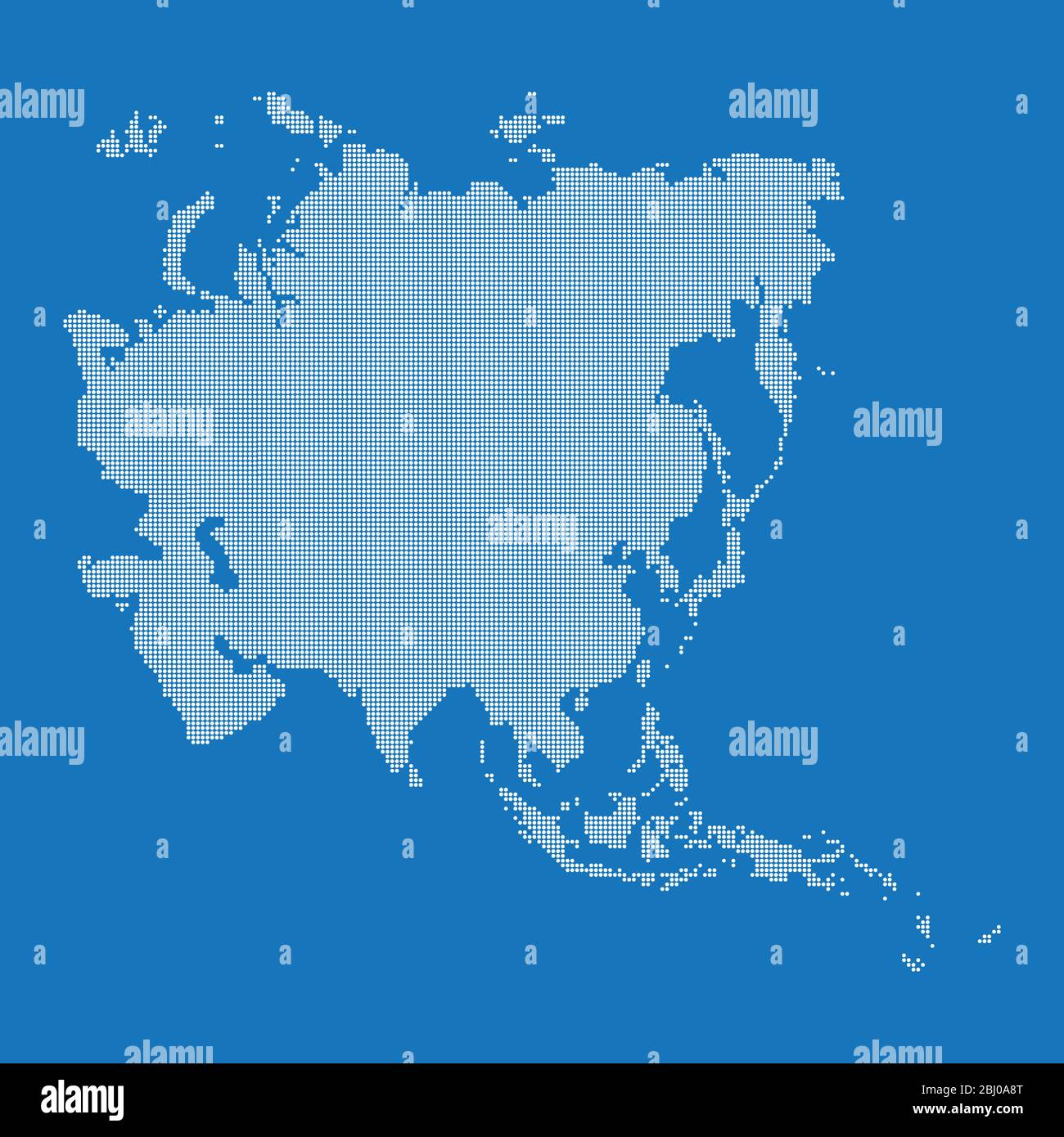 Asia map made from halftone dot pattern Stock Vector Image & Art - Alamy