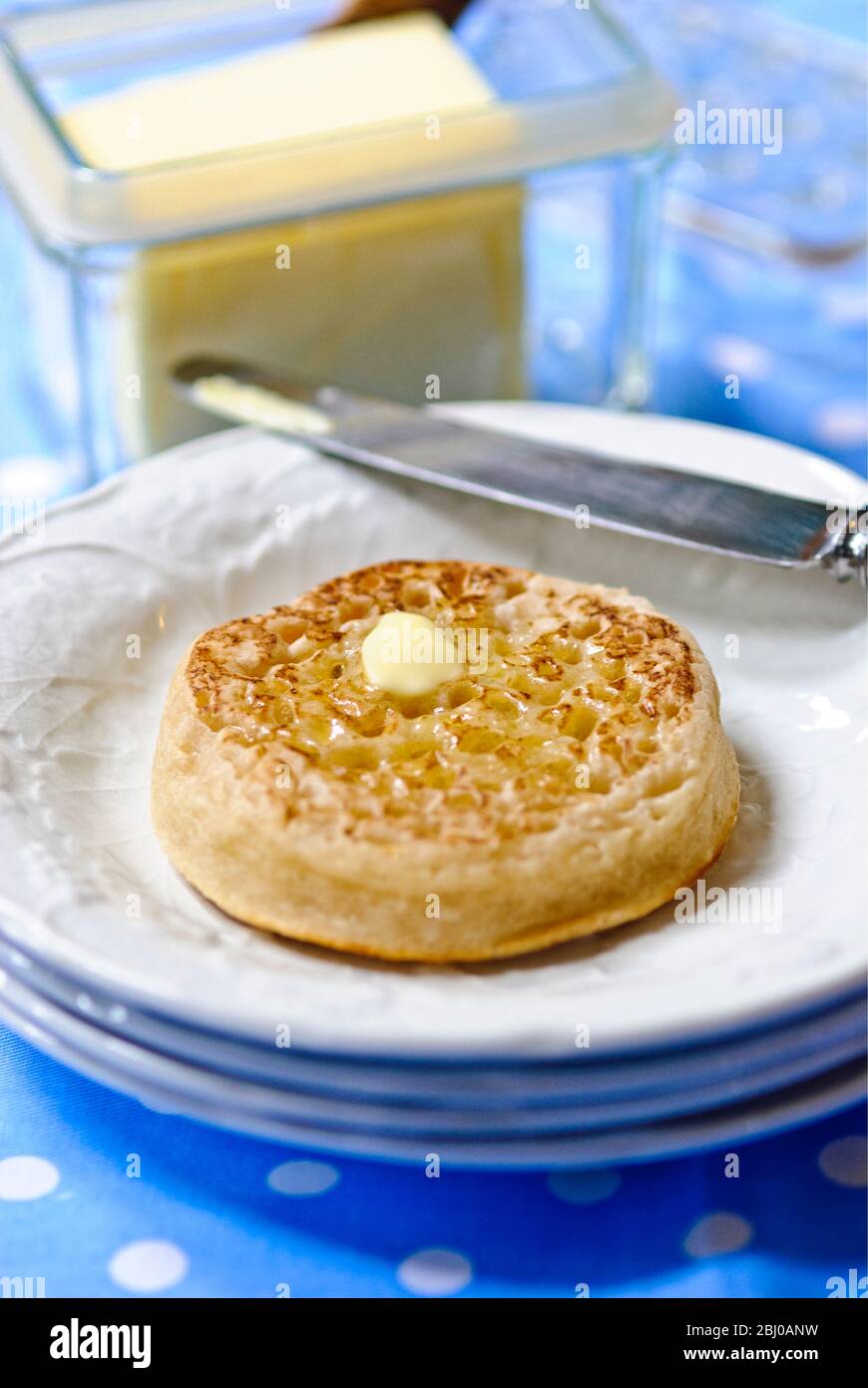 Hot Buttered Toasted Crumpets High Resolution Stock Photography and ...
