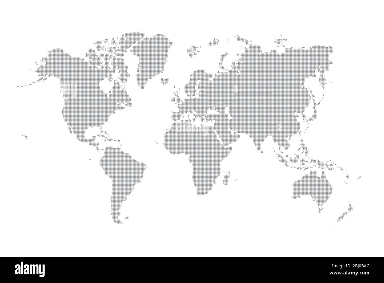 World map made from halftone dot pattern Stock Vector Image & Art - Alamy