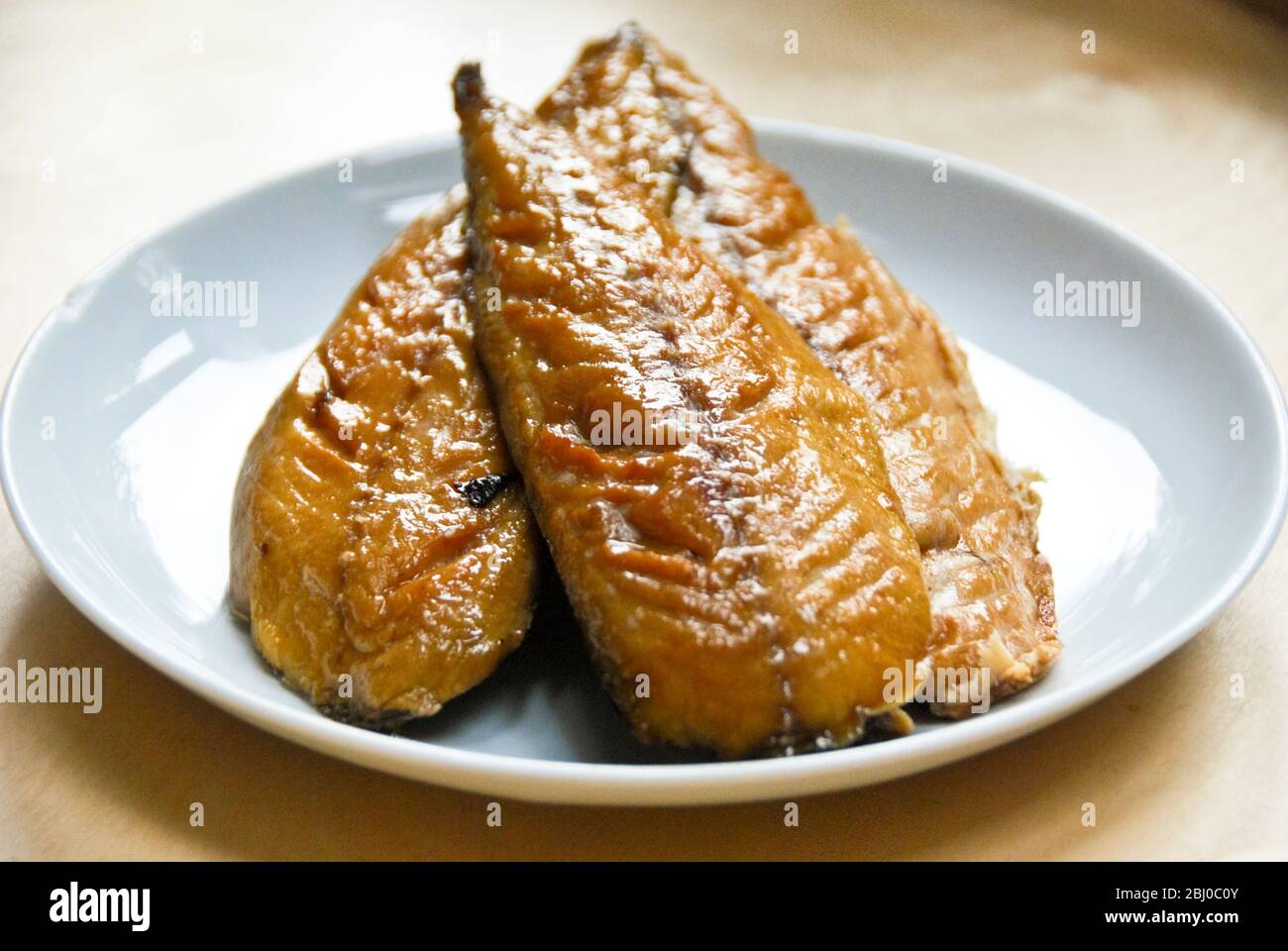 Smoked mackerel fillets Stock Photo - Alamy