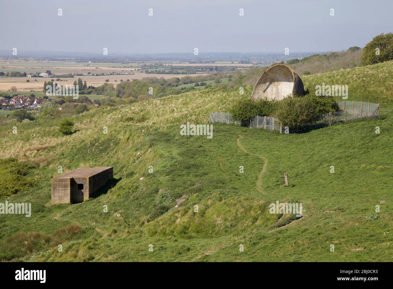 Sound mirror, Hythe, Kent Stock Photo - Alamy