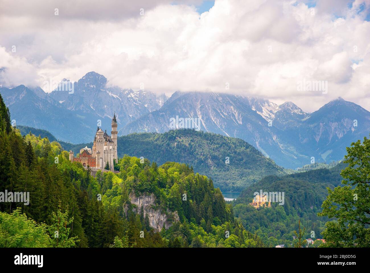 Famous Architecture and Landmark near Munich, Germany. Castle ...