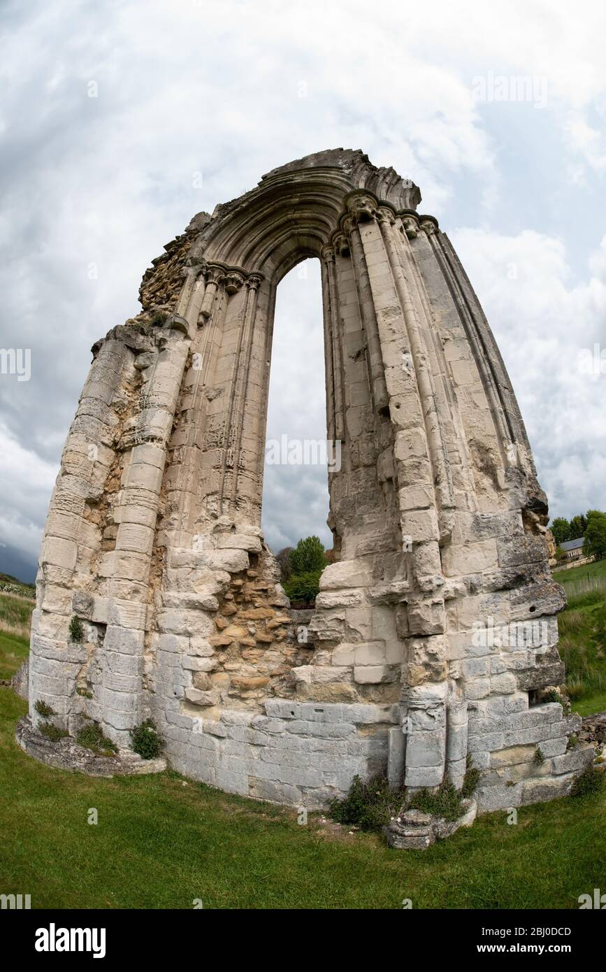 Old Abbey Priory Ruins UK Stock Photo - Alamy