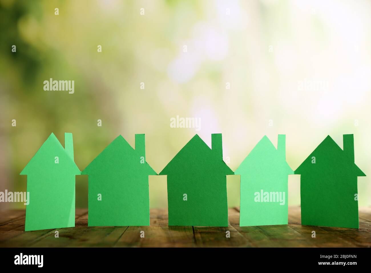 Empty houses shape wooden hi-res stock photography and images - Alamy