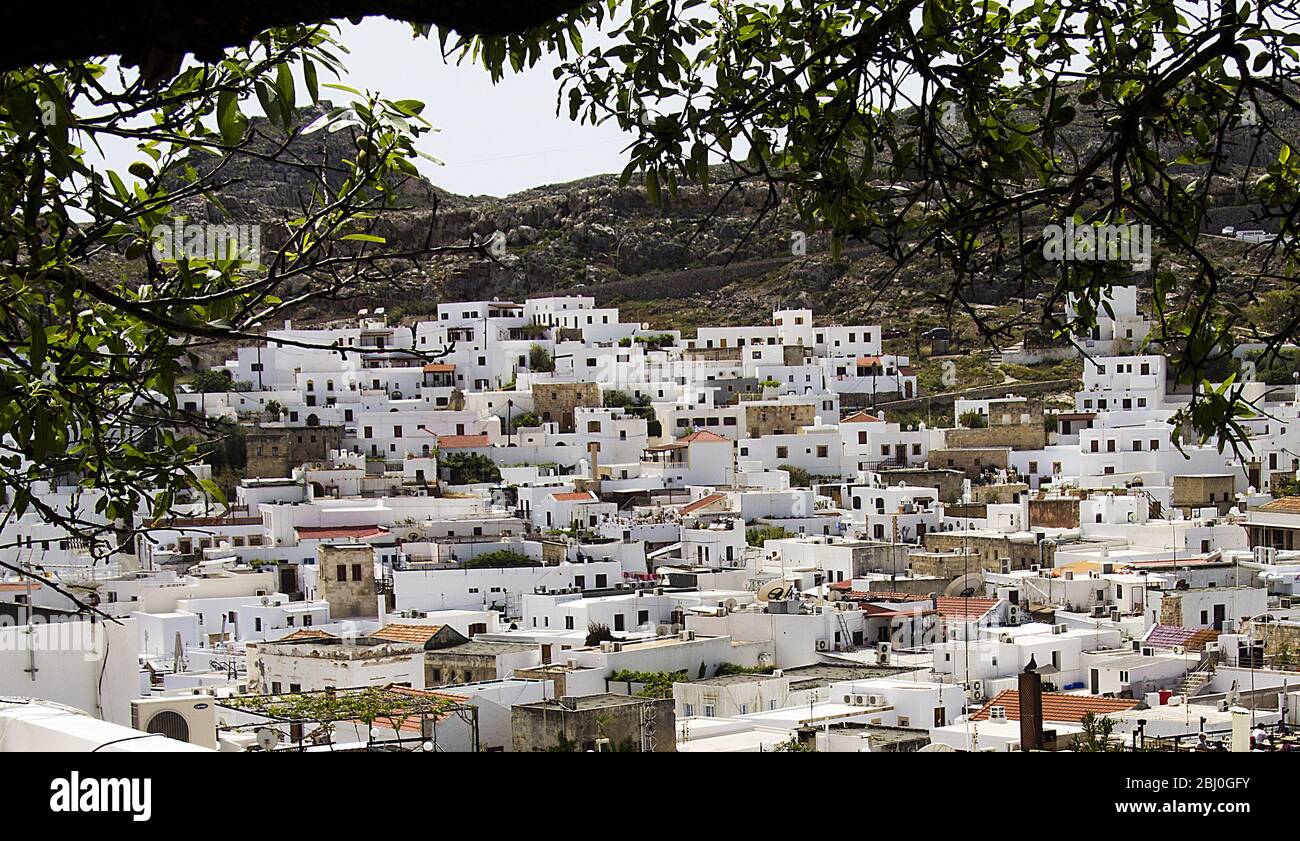 landscape of rhodes Stock Photo - Alamy