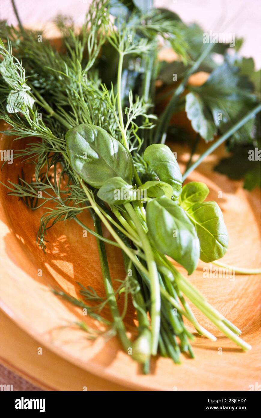 Herbs chives dill parsley hi-res stock photography and images - Alamy
